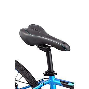 Schwinn Volare 1200 Flat Bar Hybrid Sports Road Bike, Men and Women, 21-Speed, 700c Wheels, 19-Inch Aluminum Frame, Disc Brakes, Matte Blue