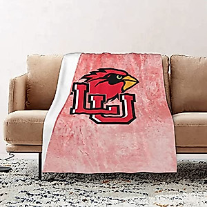 Lamar University Flannel Throw Blanket, 40x60 Inches Soft Blanket for Couch, Cozy, Warm ，All Season.