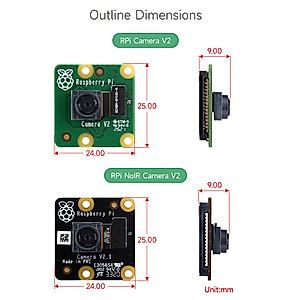 waveshare Kit Compatible with Offical Raspberry Pi Camera V2.1 and CM3/3+/4 Jetson Nano Jetson Xavier NX Support 1080p30 720p60 and 640x480p90 Video Record Comes with 15cm FPC Camera Cable