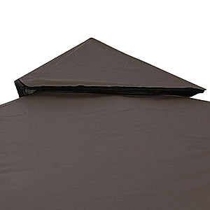 YKWQ 12x12' Gazebo Top Canopy Replacement UV30 Patio Outdoor Garden Cover Outdoor Furniture Patio Furniture Canopy Tent Gazebos for patios Pop up Tent Canopies, gazebos & pergolas Tents for Part