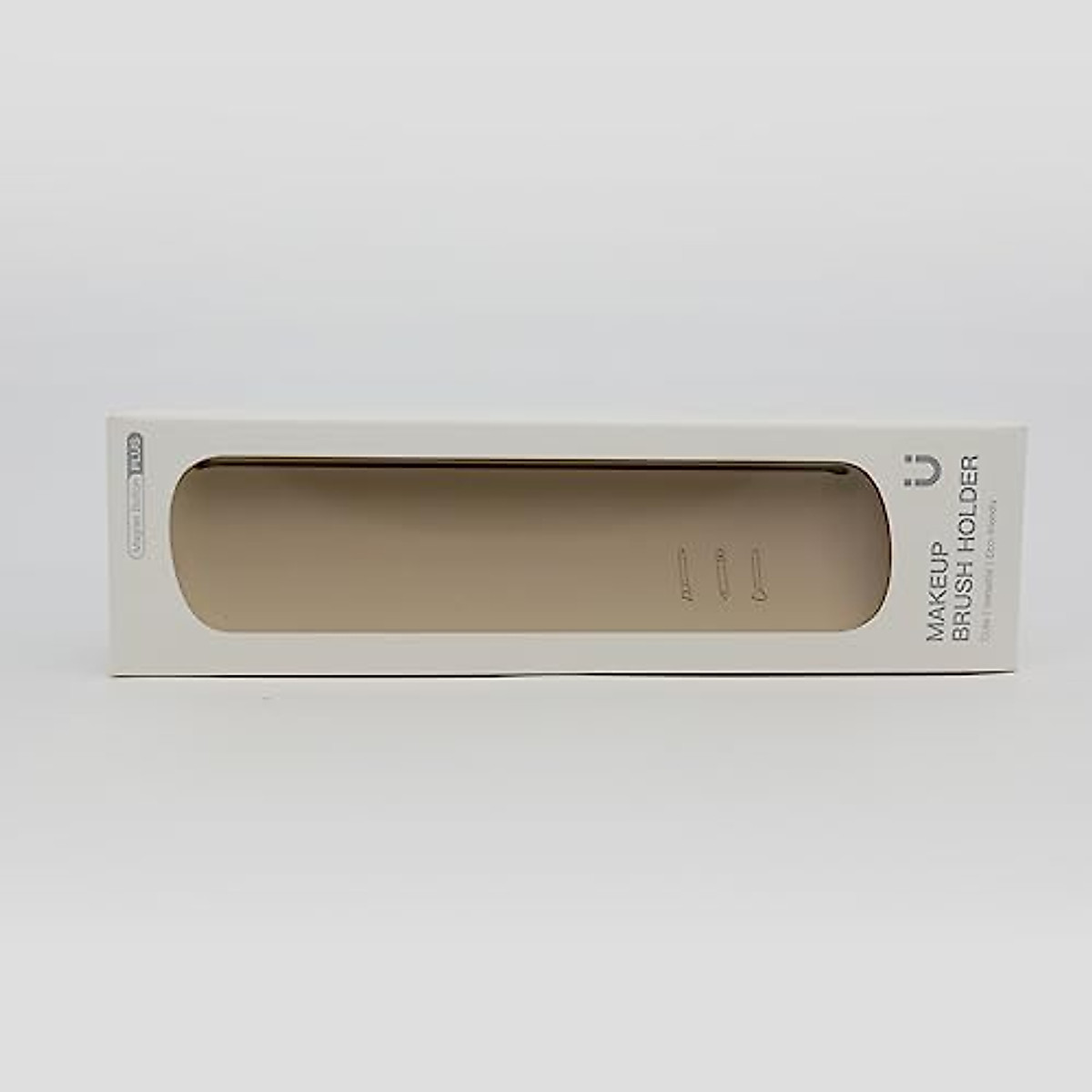 FERYES Large Travel Makeup Brush Holder, Magnetic Anti-fall Out Silicon Portable Cosmetic Face Brushes Holder, Soft and Sleek Makeup Tools Organizer for Travel- (8.27 * 2.36 * 1.57)