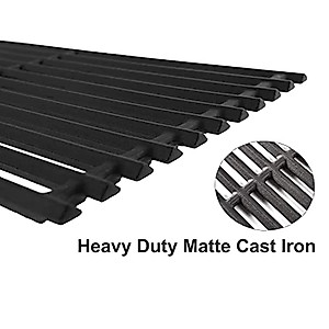 Blackhoso Grill Grates Replacement Parts for Charbroil Tru-Infrared 466242715 463242715 463242716, Cast Iron Infrared Grill Grates for Charbroil 463276016 466242815, Lowes 606682 639322 Gas Grills