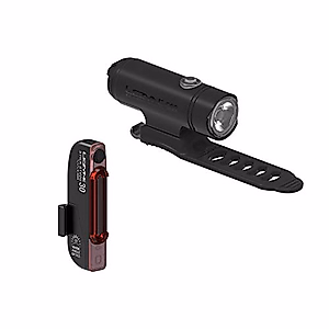 Lezyne Classic Drive 500 and Stick Drive Bicycle Light Set, Front and Rear Pair, 500/30 Lumens, Day Flashing Blinking, Road, Mountain, Gravel Bike