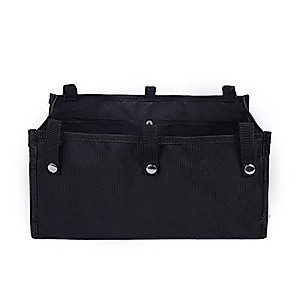 AROUY Walker Bag Under Seat for Four Wheel Rollator, Rollator Bag Tote Organizer Pouch Storage to Walkers for Senoirs, Walker Accessories (Black, M)