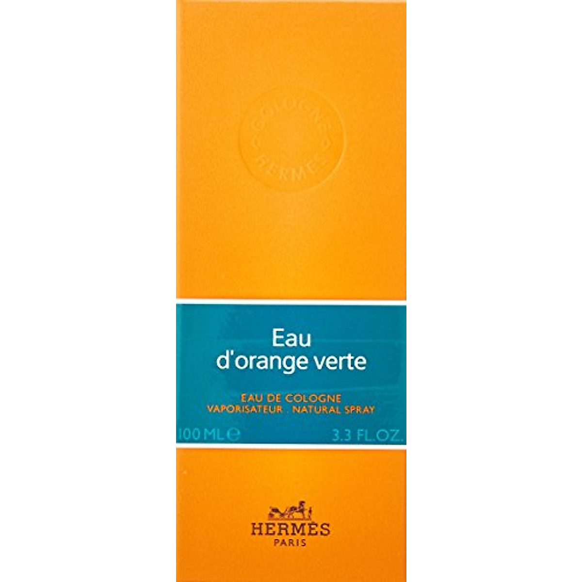 Eau d'Orange Verte by Hermes for Men 3.3 oz Eau de Cologne Spray