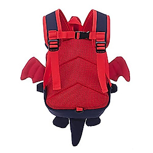 Toddler Dinosaur Backpack, Kids Cartoon Anti-Lost Rope Bookbag Rucksack Lunch Bag with Walking Safety Belt Harness Straps, 3D Cute Animal Preschool Travel Bag for 2-6 Years Old Boys & Girl Gifts