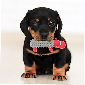 Sosoport Pet Latex Toys Teeth Cleaning Toy Dog Teething Toy Dog Chewing Toy Vocalizing Dental Care Toy Dog Supply Puppy Chewing Toy Adorable Dog Toy Puppy Toy Dog Chew Toy
