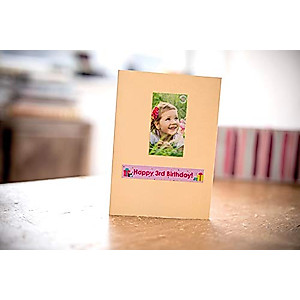 Brother Genuine CZ-1002 Continuous Length ½” (0.5”) 12mm Wide x 16.4 ft. (5 m) Long Label roll Featuring Zink Zero Ink Technology