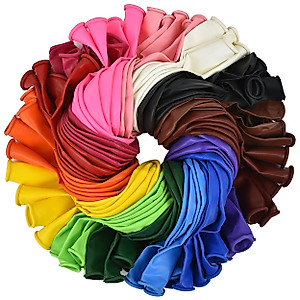 QRabbit (100 pcs 12") Premium Quality Extra Thick Latex Party Balloons for Helium or Air Use, 15 Assorted Bright Colors, Assorted Balloons, Rainbow Balloons for Kids/Adults Event Decoration