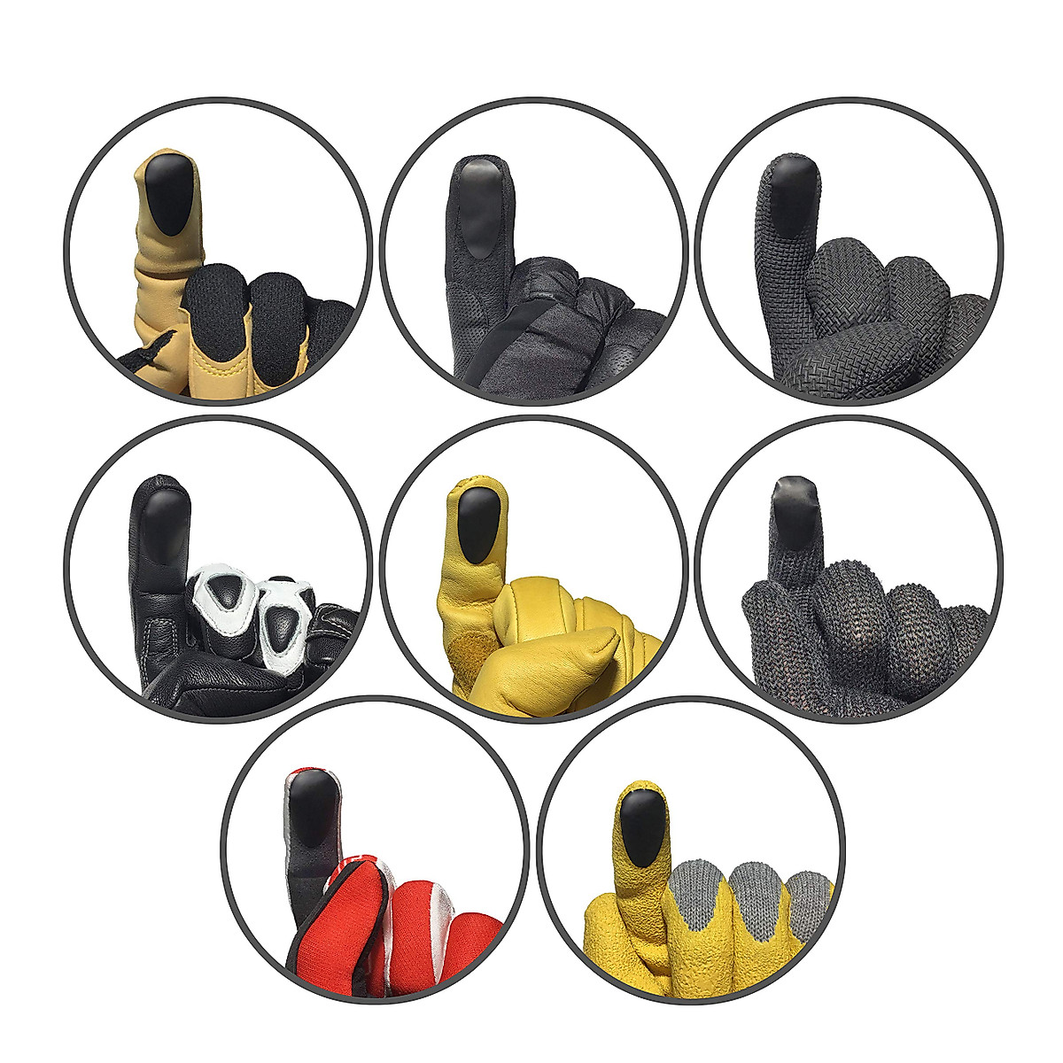 GloveTacts Ultra Thin Conductive Touch Screen Stickers for Gloves: The Easiest Way to Make Gloves Touch Compatible