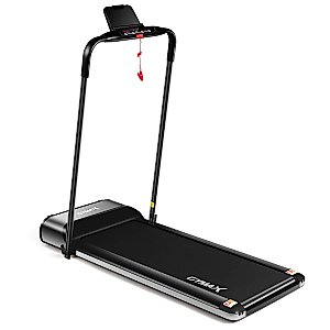 SPSUPE Ultrathin Folding Treadmill with Free-Installation Design, Portable Electric Treadmill with LCD Display, Max Weight Capacity for Walking, Jogging, Running, Home and Office Use, UL Listed