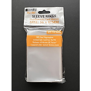 Sleeve Kings Standard USA Card Sleeves 56 X 87 mm (4x110 Pack, 440 Sleeves)
