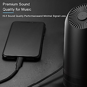 [Apple MFi Certified] iPhone AUX Cord for iPhone - Lightning to 3.5mm Aux Stereo Audio Cable Adapter Compatible with iPhone 14/13/12/11/XR/X/8/7 for Car,Speaker,Headphone Jack, 3.3ft Black