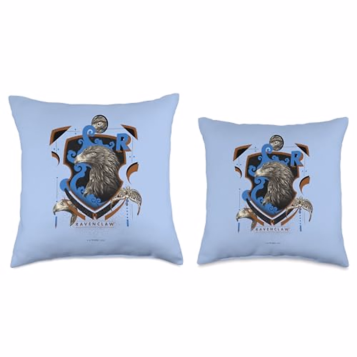 Harry Potter Ravenclaw Shield Realistic Eagle Throw Pillow, 18x18, Multicolor