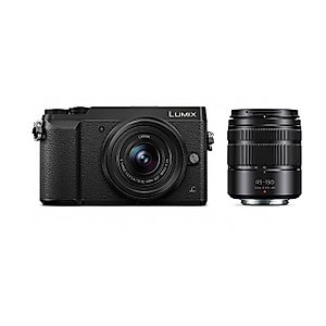 PANASONIC LUMIX GX85 Camera with 12-32mm and 45-150mm Lens Bundle, 4K, 5 Axis Body Stabilization, 3 Inch Tilt and Touch Display, DMC-GX85WK (Black USA) (Renewed)