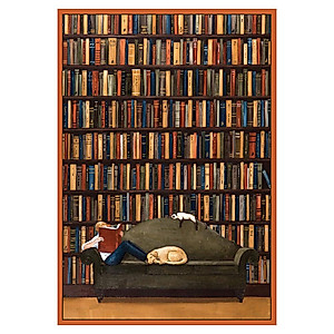 Caspari A Good Book Birthday Card - 1 Card with Envelope