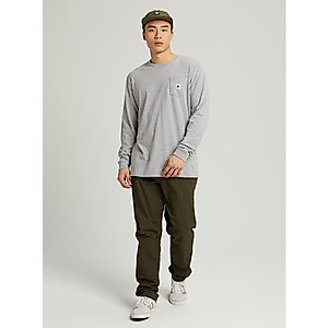 Burton Men's Colfax Long Sleeve T-Shirt, Gray Heather, L