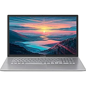 ASUS Newest VivoBook 17.3" HD+ Thin and Light Laptop, Intel Core i5-1035G1 Processor, HD Webcam, HDMI, Wi-Fi 5, Bluetooth, Transparent Silver, Windows 11 (20GB RAM | 1TB SDD)