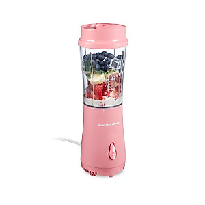 Hamilton Beach Portable Blenders for Shakes and Smoothies Bundle with 14 Oz BPA Free Travel Cups and Lids, Models 51171 and 51132