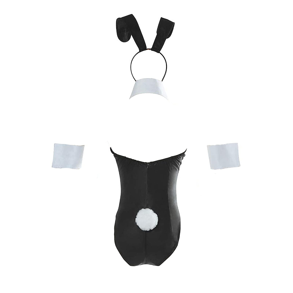 CR ROLECOS Bunny Costume Women Bunny Girl Senpai Cosplay One Piece Bodysuit Suit Sakurajima Mai Outfit Halloween M