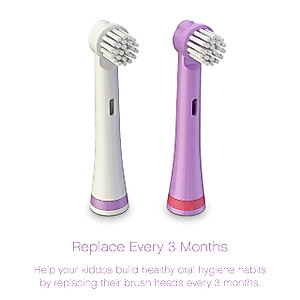 Brusheez Electronic Toothbrush Replacement Brush Heads 2 Pack (Sparkle The Unicorn)