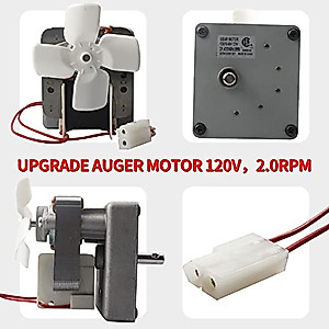 Upgraded Auger Motor Replacement for Traeger, Pit Boss and Camp Chef Wood Pellet Grills,2.0 RPM, 110V, 60Hz, 2 Pole