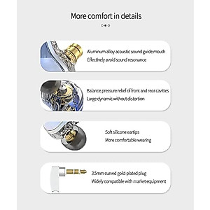 KBEAR Robin IEM, Stereo Wired Eerphones, Powerful Resolution 1DD+4BA Hybrid HiFi Earphone Earbuds, Noise Isolating in-Ear Earphones with Detachable Cable 0.78mm 2Pin for Audiophile (Gold, No Mic)…