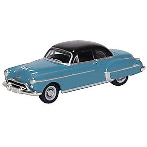 Oxford Diecast 87OR50002 Oldsmobile Rocket 88 Coupe 1950 Crest Blue/Black 1/87 Scale Diecast Model