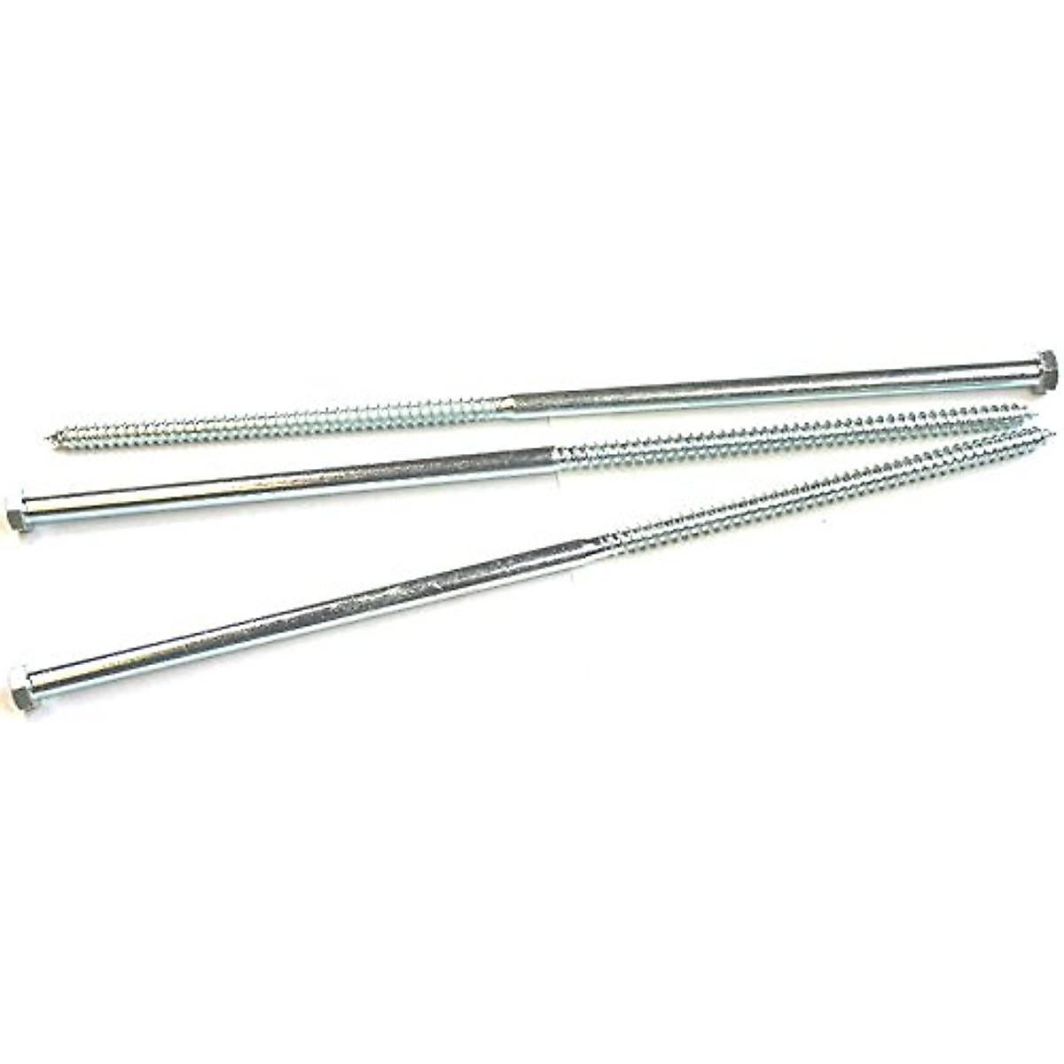 1/2" x 18" Lag Screws/Steel/Zinc / 10 Pc. Carton