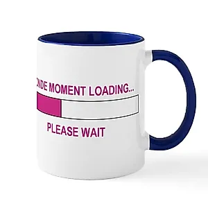 CafePress BLONDE MOMENT LOADING. Mug Ceramic Coffee Mug, Tea Cup 11 oz