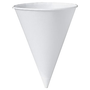 Solo 8RB-2050 8 oz White Paper Cone Cups (Case of 2500)