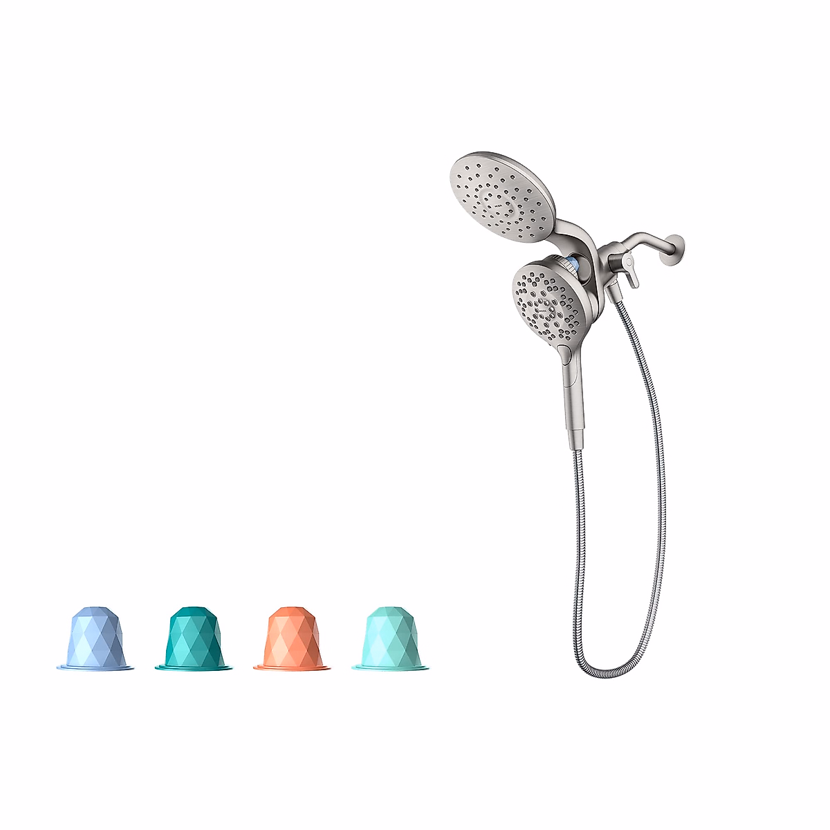 Moen IN208C2SRN Aromatherapy Combination Handshower and Rainshower with INLY Shower Capsules, Spot Resist Brushed Nickel