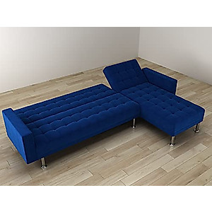 Gold Sparrow Houston Sofa Bed Sectional, Sapphire