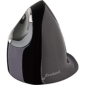Evoluent VMDMW VerticalMouse D Medium Right Hand Ergonomic Mouse with Wireless USB Receiver. The Original VerticalMouse Brand Since 2002