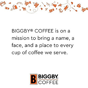 BIGGBY® COFFEE Whole Roasted Coffee Beans | Medium Roast BIGGBY® BEST Flavor, 2.5lb/40oz Bag | Farm-Direct Tanzanian Peaberry, Nicaraguan and Mexican Coffee Beans Boxed in USA