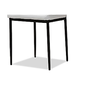 Baxton Studio Blaise Modern and Contemporary White Faux Leather Upholstered Dining Chair