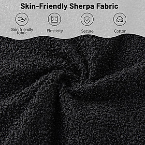 Furniliving Boucle Accent Chair for Living Room, Upholstered Reading Chair with High Backrest, Tufted-Button Wingback Armchair for Bedroom, Dressing Room, Home Office, Black