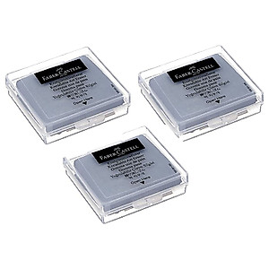 Faber-Castell Kneadable Art Eraser (Grey, pack of 3)