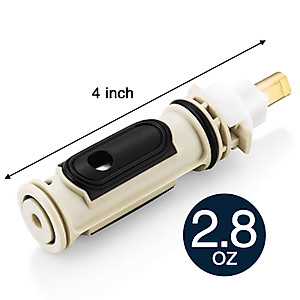 Cartridge for Moen 1222 Replacement, Compatible with Moen 1222 Collection One Handle Posi-Temp Faucet Cartridge Replacement Tub Shower Only Configurations, 1 Pack, Brass