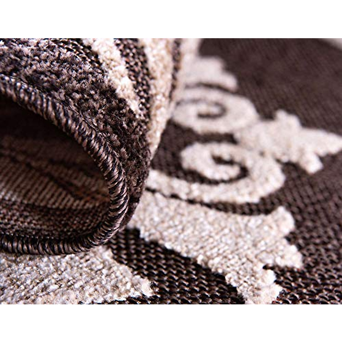 Unique Loom Outdoor Modern Collection Area Rug - Chicago (5' 1" x 8' Rectangle, Brown/ Orange)