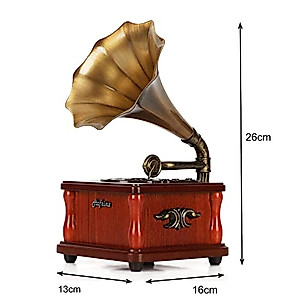Eikosch Portable Bluetooth Speakers, Mini Phonograph, USB Music Player, Home and Entertainment Decorations, Holiday, Party and Birthday Gifts. …