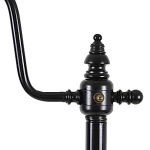 Decor Therapy Chloe Steel Pharmacy Floor Lamp, Matte Black