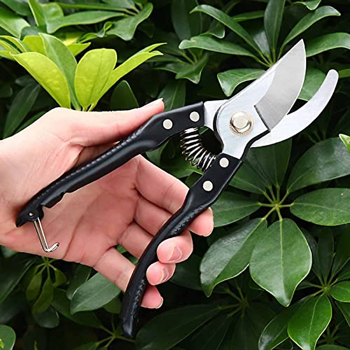Generic Garden Secateurs Garden Scissors Pruning Shears Rust Proof High Carbon Steel SK5 Blade with Safety Lock Hand Secateurs & Pruning Scissors,Gold,One Size