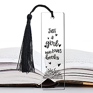 Inspirational Bookmark Gifts for Women Acrylic Bookmark for Daughter Girls Book Lovers Sister Bookworm Birthday Christmas Stocking Stuffers Gifts for Female Book Lover Sister Friendship Gift