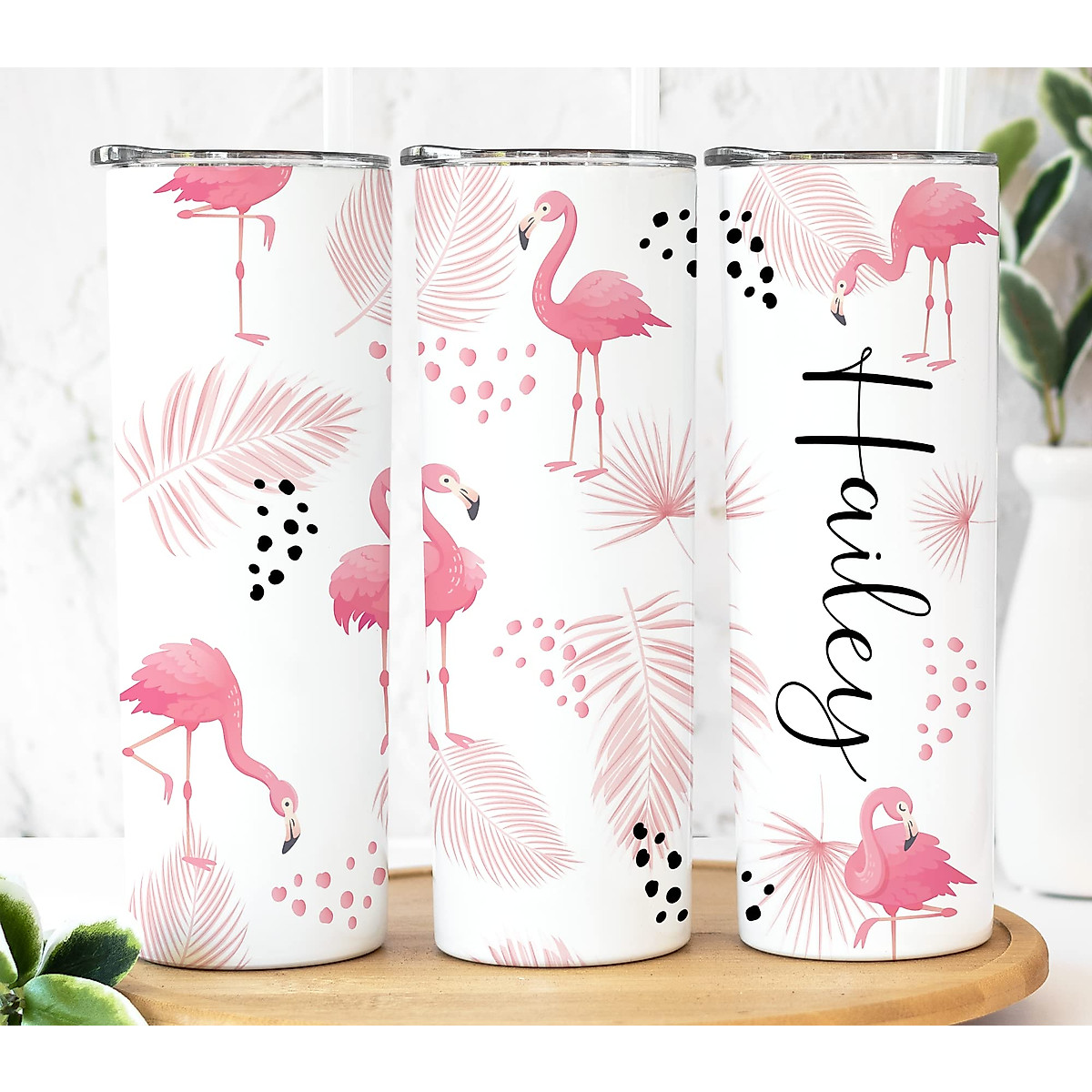 Personalized Vacation Tumbler, 20oz Tumbler with Lid, Flamingo Tumblers, Beach Vacation Tumbler, Bridesmaid Tumbler, Personalized Tumbler, Bridesmaid Gift, Personalized Vacation Tumbler