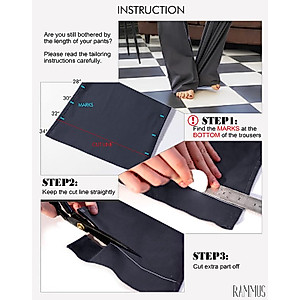 Rammus Womens Straight Leg Casual Pants with Zipper Pockets Stretch Dress Work Pants for Women Business Office Slacks Black