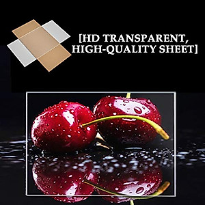 BUYGOO 4Pack Clear Acrylic Sheet 6″ x 12″ x 1/8" Clear Plexiglass Sheet Clear Plastic Square Sheet, DIY Materials for Househld Decoration, Advertisement Signs, Display, Picture Frame, Painting