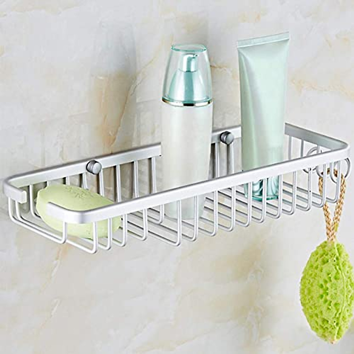Mumusuki Aluminum Alloy Wall Mounted Storage Shelf Rack Bathroom Shower Organizer Soap Caddy for Bathroom,Toilet Storage