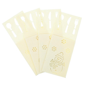 KALLORY 8 Pcs Cutlery Bag Utensil Holder for Party Silverware Cover Wedding Tableware Holder Silverware Bag Dining Table Tableware Storage Holders Baby Pocket Felt Cloth Sleeve