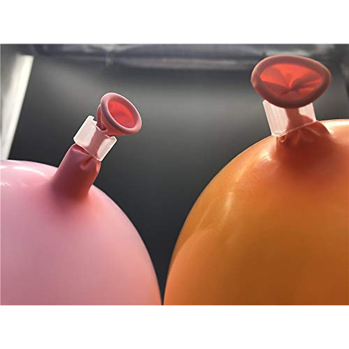 iFlyMars 101 Pieces of Clear Plastic V Balloon Clips Tie for Sealing,Wedding Party Christmas Birthday Decoration